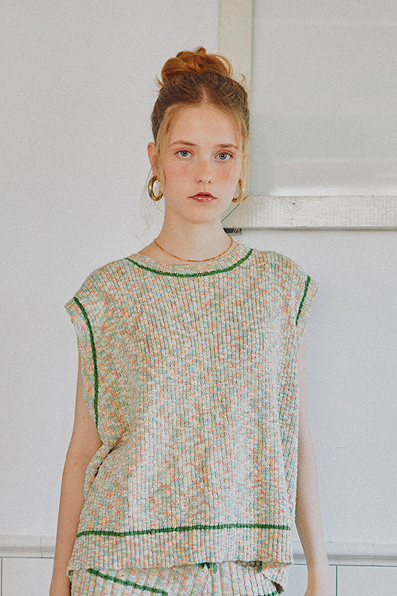Popping Shower Knit Vest